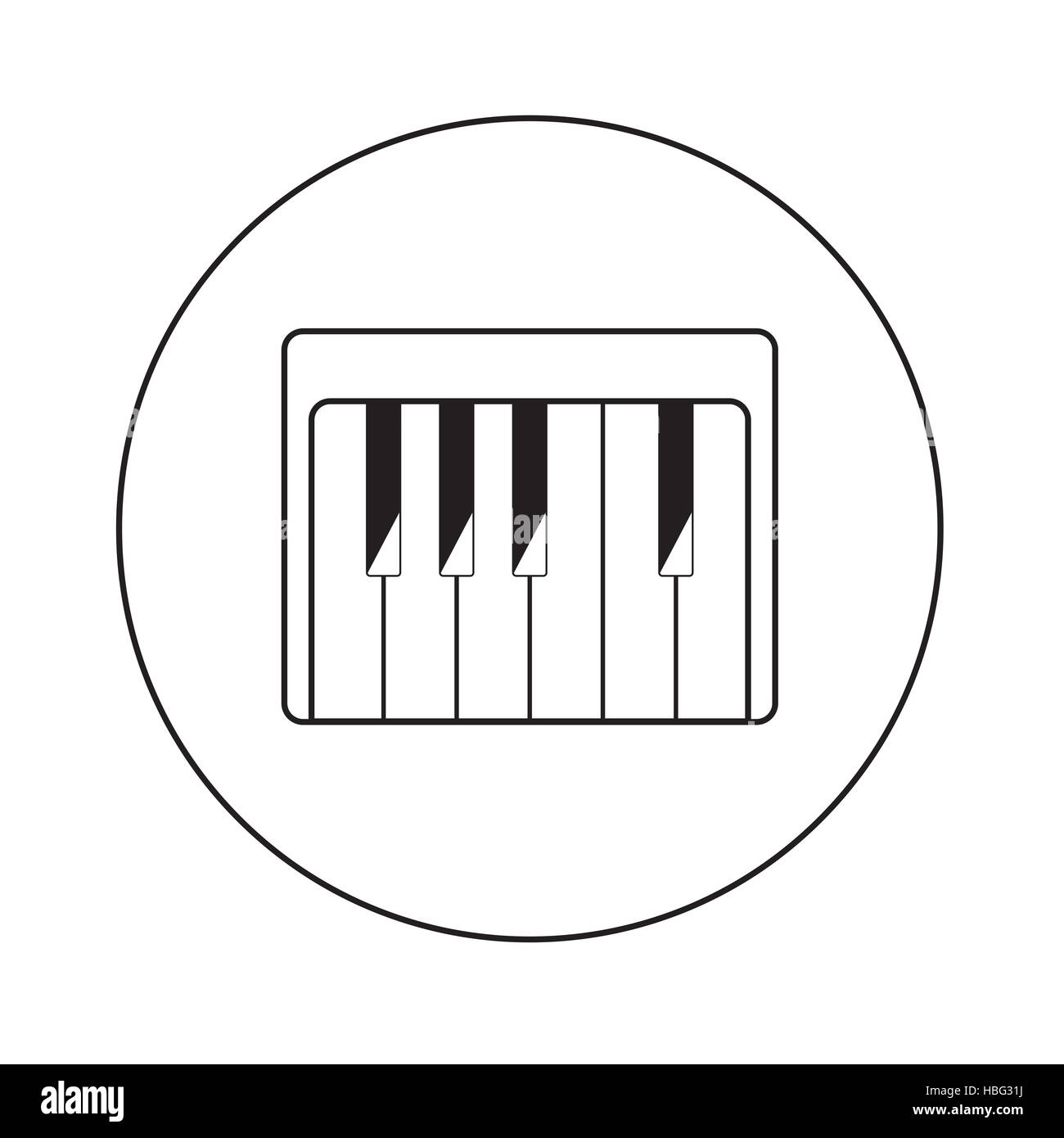 Piano symbol Cut Out Stock Images & Pictures - Alamy