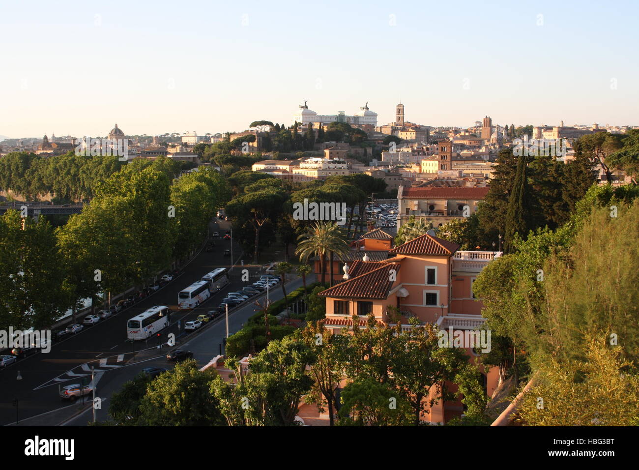 Rome, view from Aventine Hill Stock Photo - Alamy