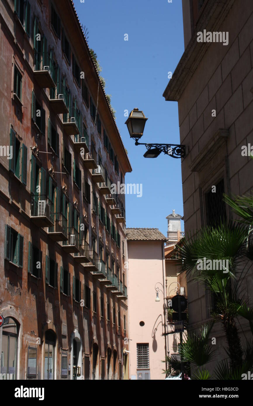 Rome, Alley at Piazza Grazioli Stock Photo - Alamy