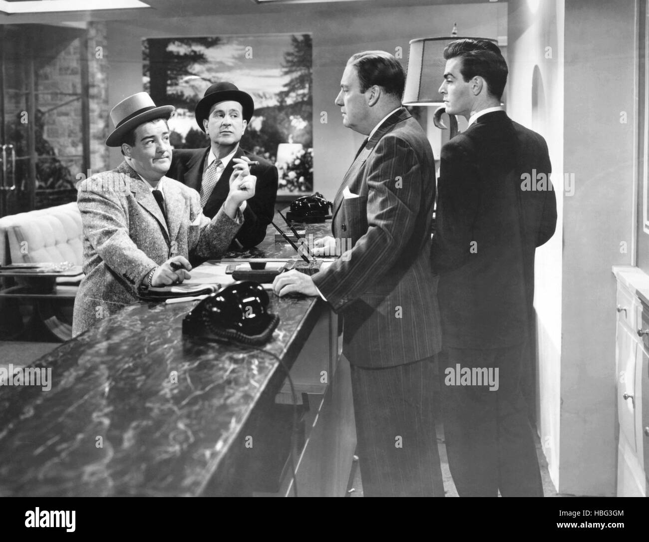 ABBOTT AND COSTELLO MEET THE KILLER, BORIS KARLOFF, from left: Lou ...