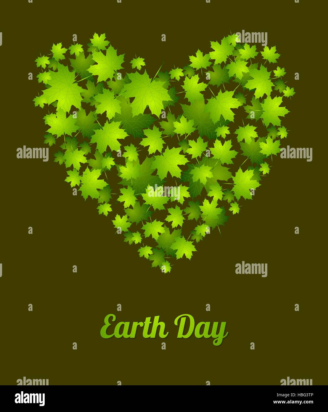 Earth Day ecology green leaves background Stock Photo - Alamy