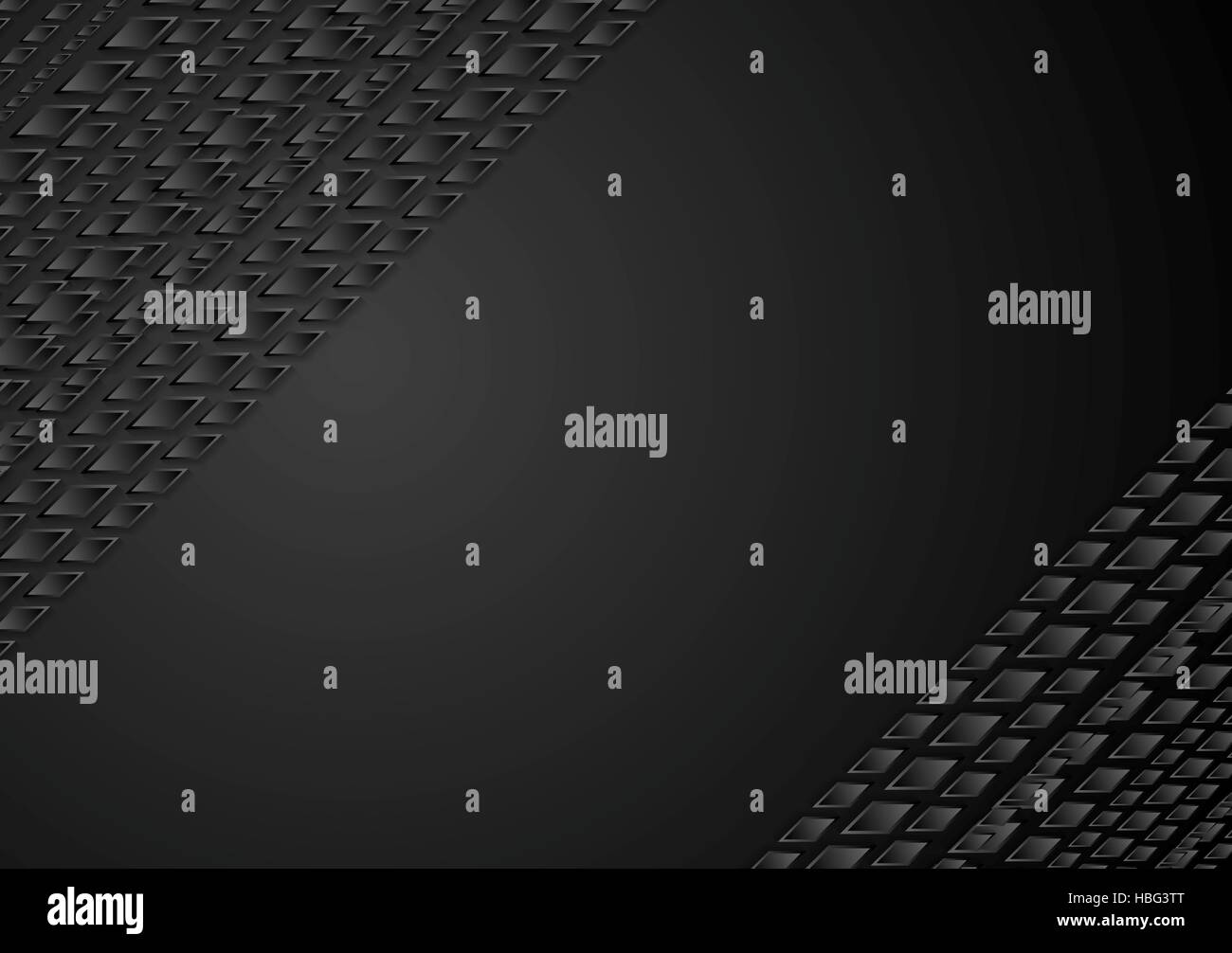 Dark black tech geometric background Stock Photo - Alamy