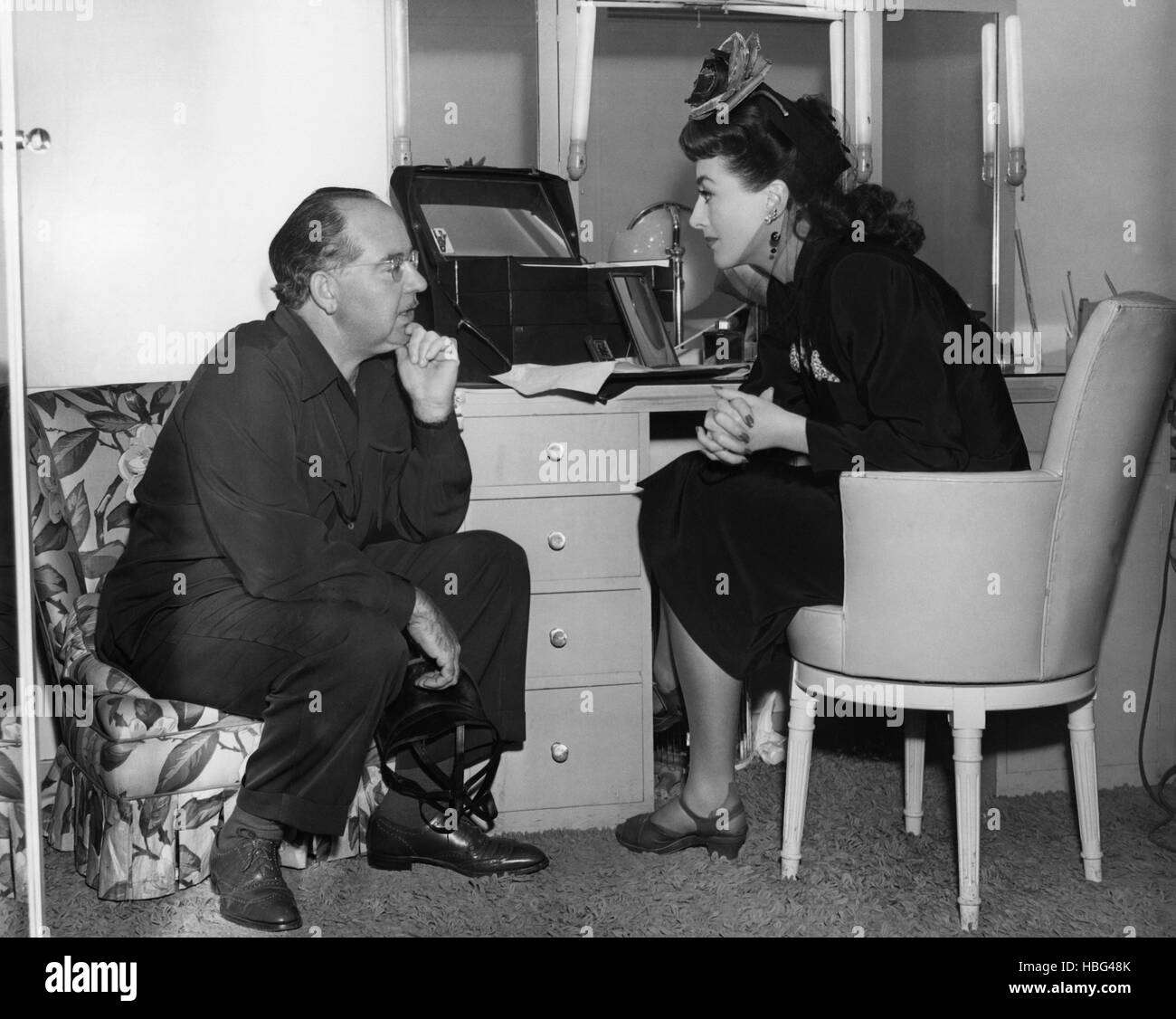 ABOVE SUSPICION, Joan Crawford, cinematographer Robert Planck, in ...