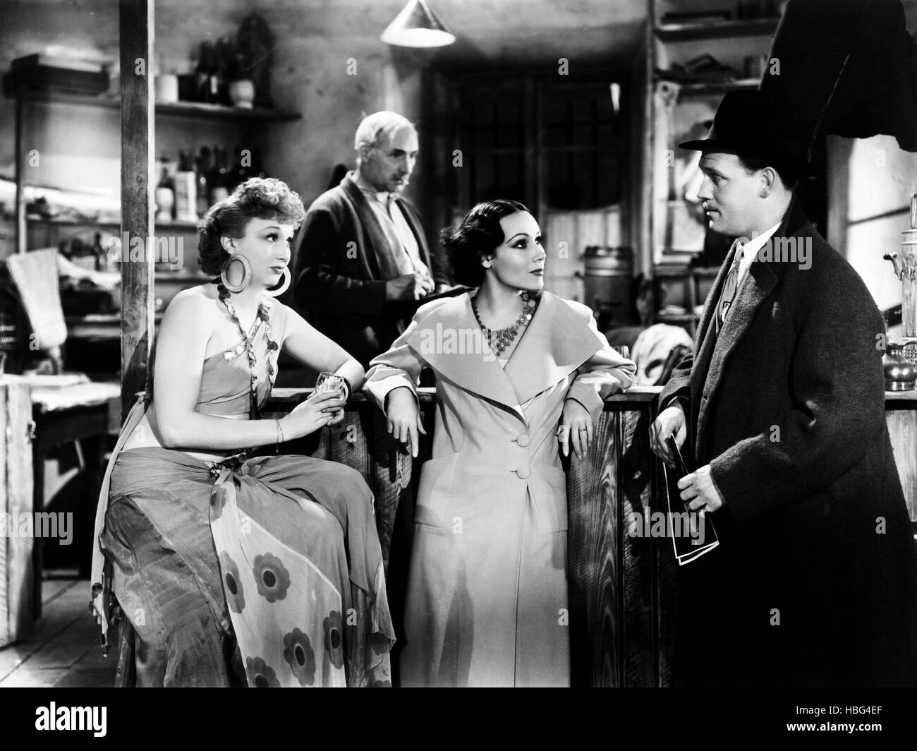 ACCUSED, from left, front, Googie Withers, Dolores Del Rio, 1936 Stock ...