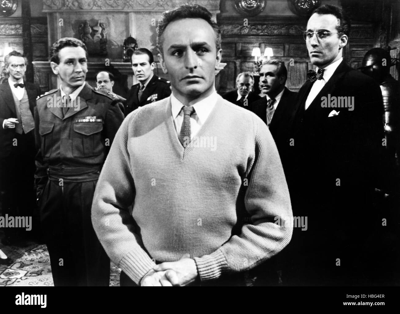 THE ACCURSED, (aka THE TRAITOR), center: Anton Diffring, 1957 Stock ...