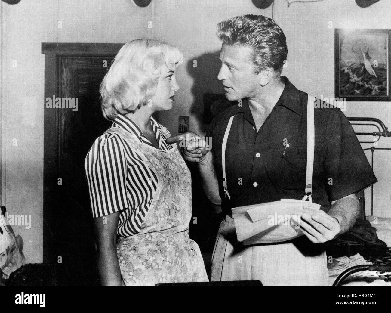 ACE IN THE HOLE, (aka THE BIG CARNIVAL), from left: Jan Sterling, Kirk Douglas, 1951 Stock Photo ...