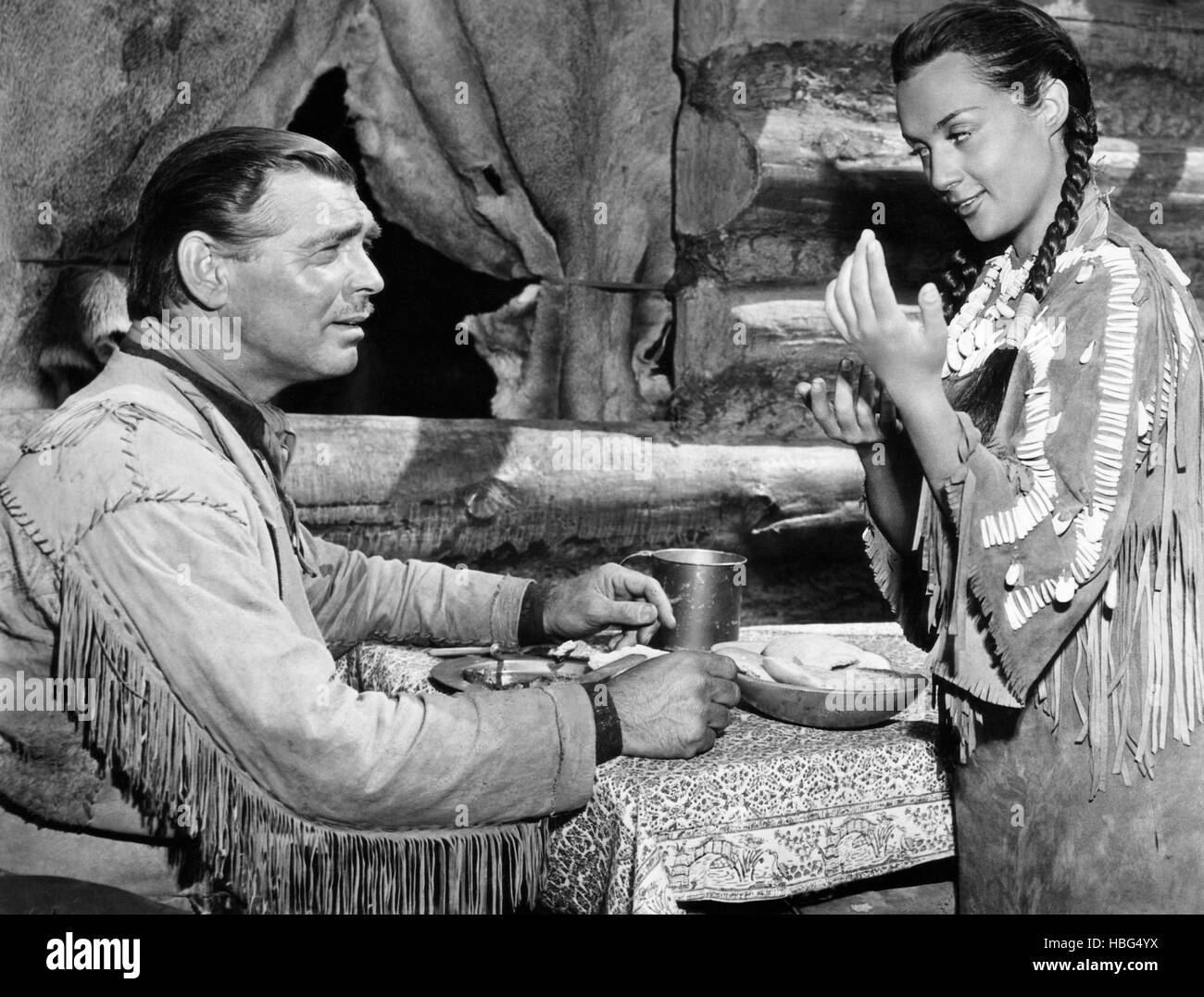 ACROSS THE WIDE MISSOURI, Clark Gable, Maria Elena Marques, 1951 Stock ...