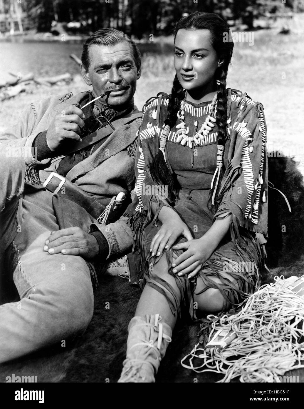 ACROSS THE WIDE MISSOURI, from left, Clark Gable, Maria Elena Marques ...