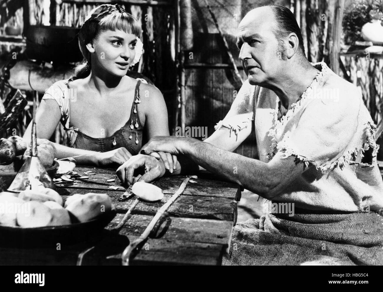 THE ADMIRABLE CRICHTON, (aka PARADISE LAGOON), from left, Diane Cilento ...