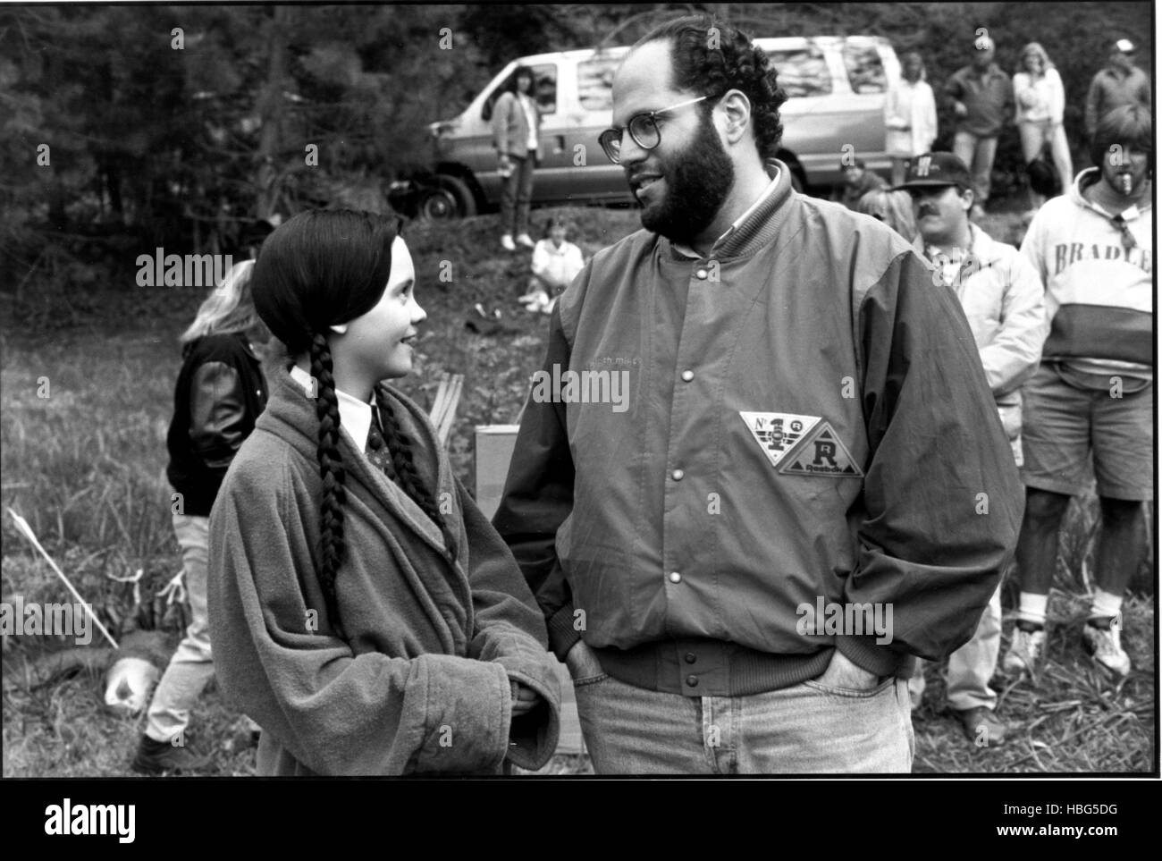 ADDAMS FAMILY VALUES, from left, Christina Ricci, producer Scott Rudin ...