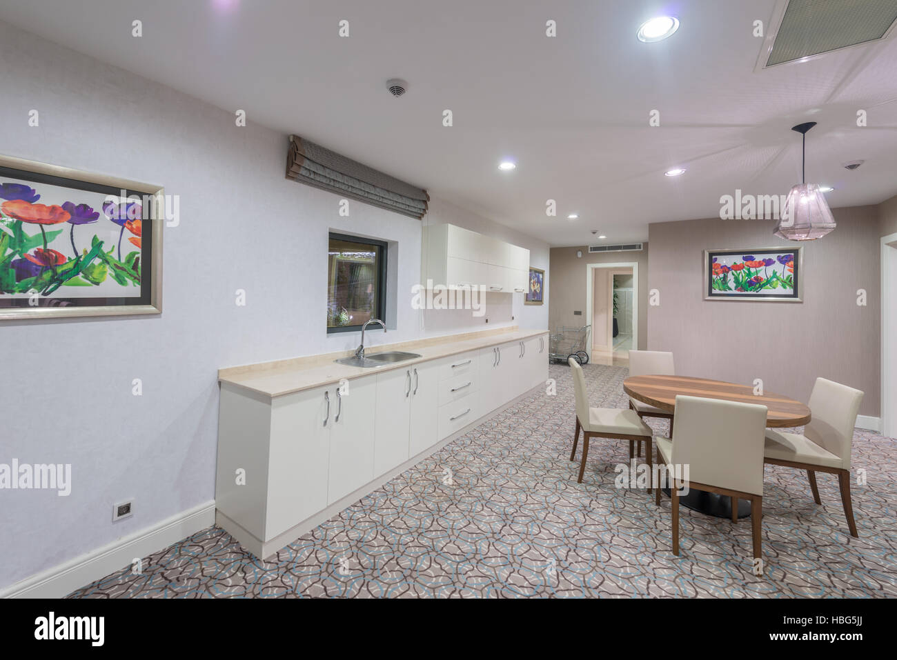 Interior of modern kitchen room Stock Photo - Alamy