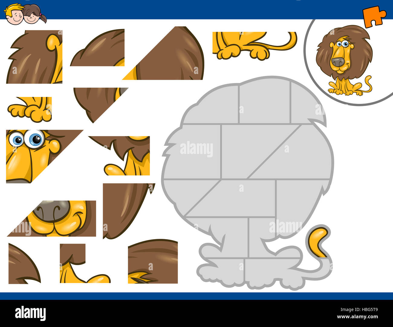 jigsaw puzzle task Stock Photo - Alamy