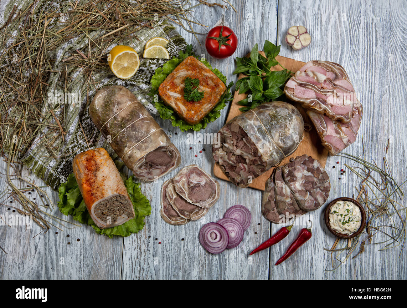Meat And Vegetables Stock Photo - Alamy