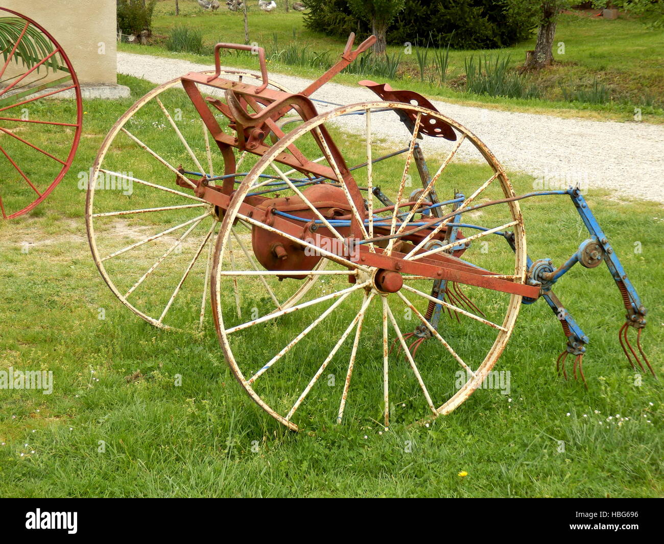 Spring Tine Harrow Stock Photo - Alamy