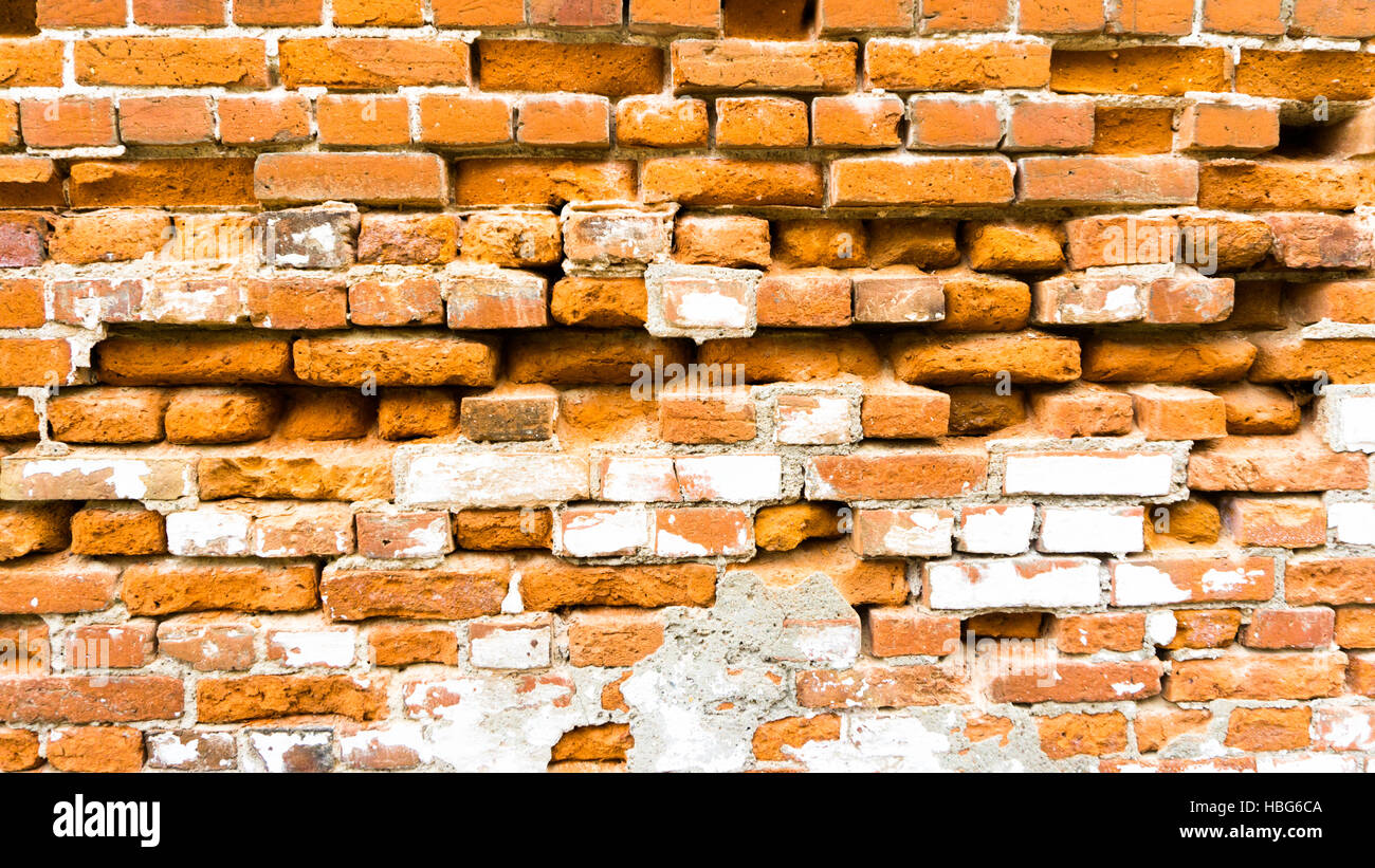 weathered old brickwork Stock Photo - Alamy
