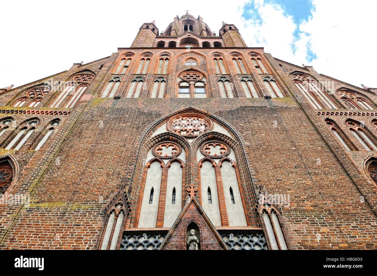 St.Bartholomaei church facade Demmin Germany Stock Photo - Alamy