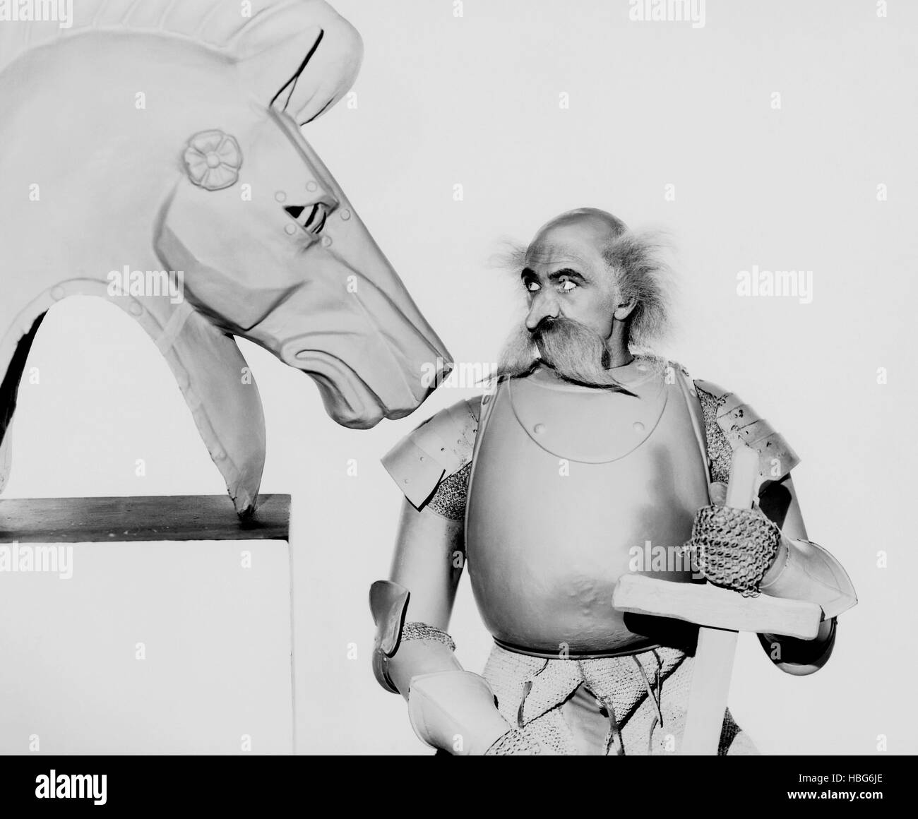 Alice white knight Black and White Stock Photos & Images - Alamy