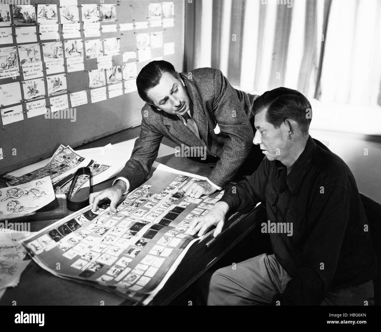 ALICE IN WONDERLAND, from left: producer Walt Disney, director Wilfred ...