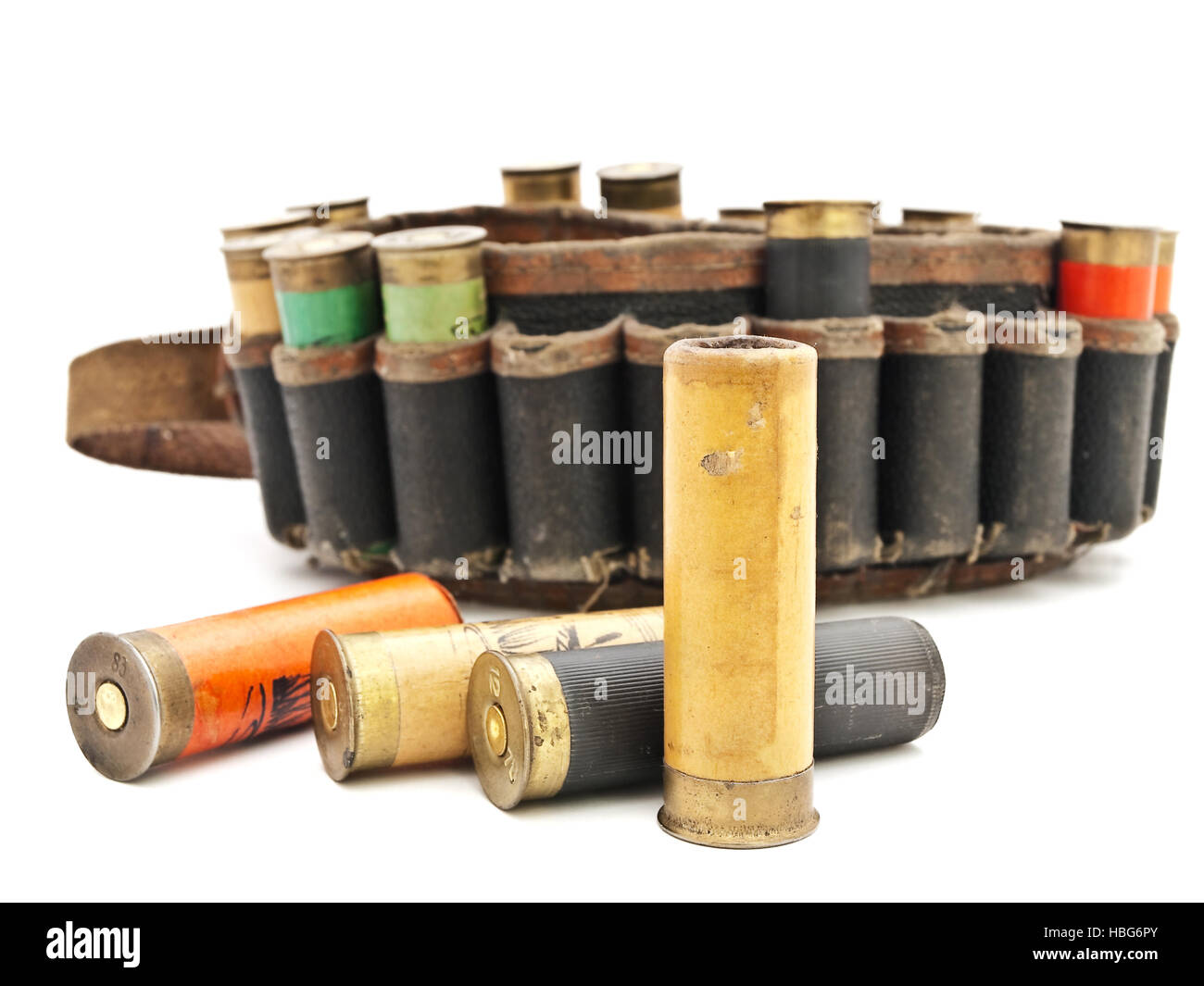 Shotgun cartridge belt Cut Out Stock Images & Pictures - Alamy