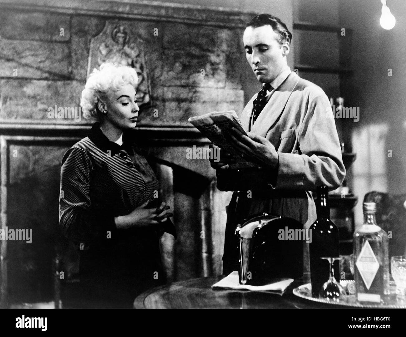 ALIAS JOHN PRESTON, from left: Sandra Dorne, Christopher Lee, 1955 ...