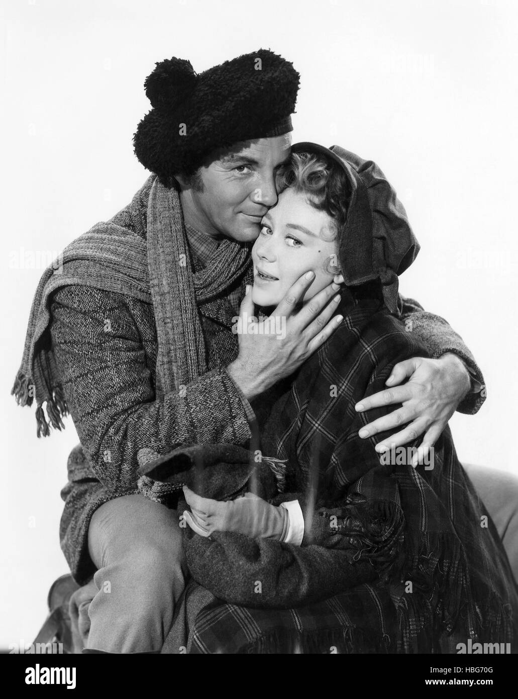ALL MINE TO GIVE, from left: Cameron Mitchell, Glynis Johns, 1957 Stock ...