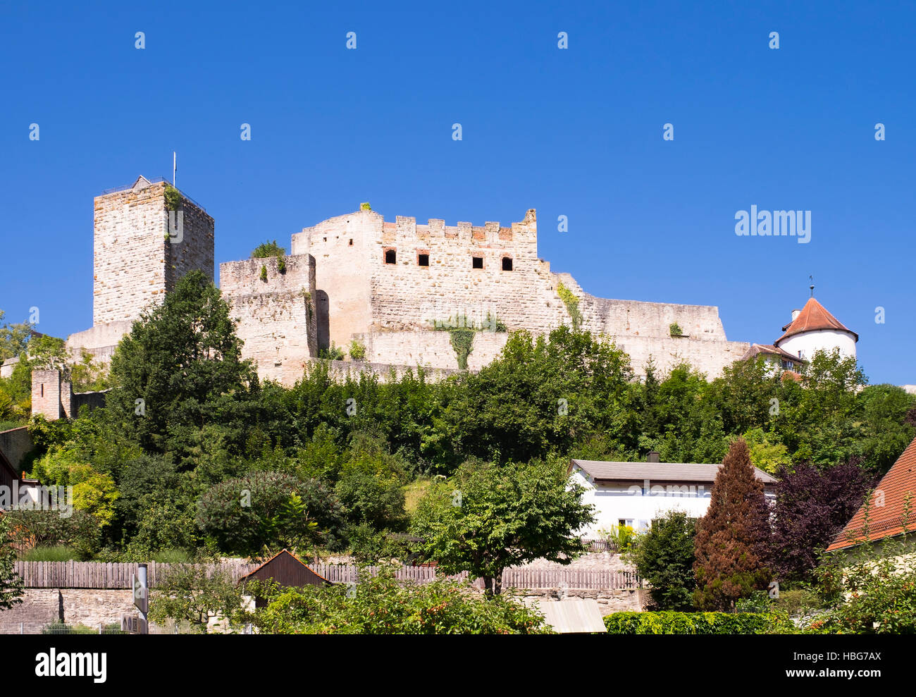 Burg Pappenheim, castle, Altmühltal, Middle Franconia, Franconia ...