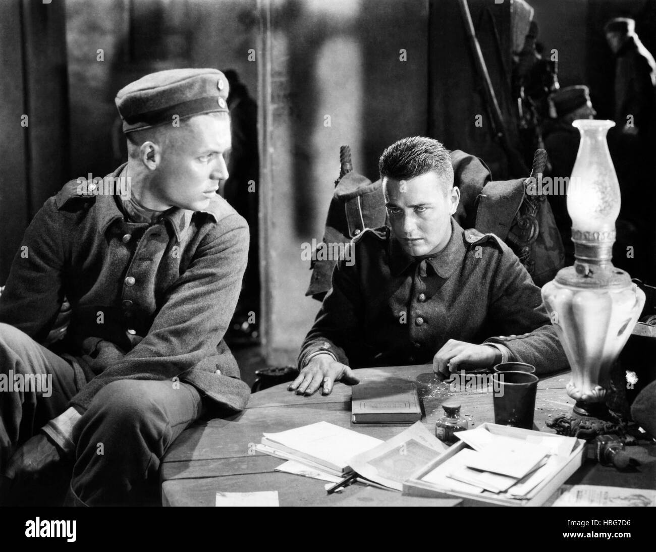 ALL QUIET ON THE WESTERN FRONT, from left, Ben Alexander, Lew Ayres ...