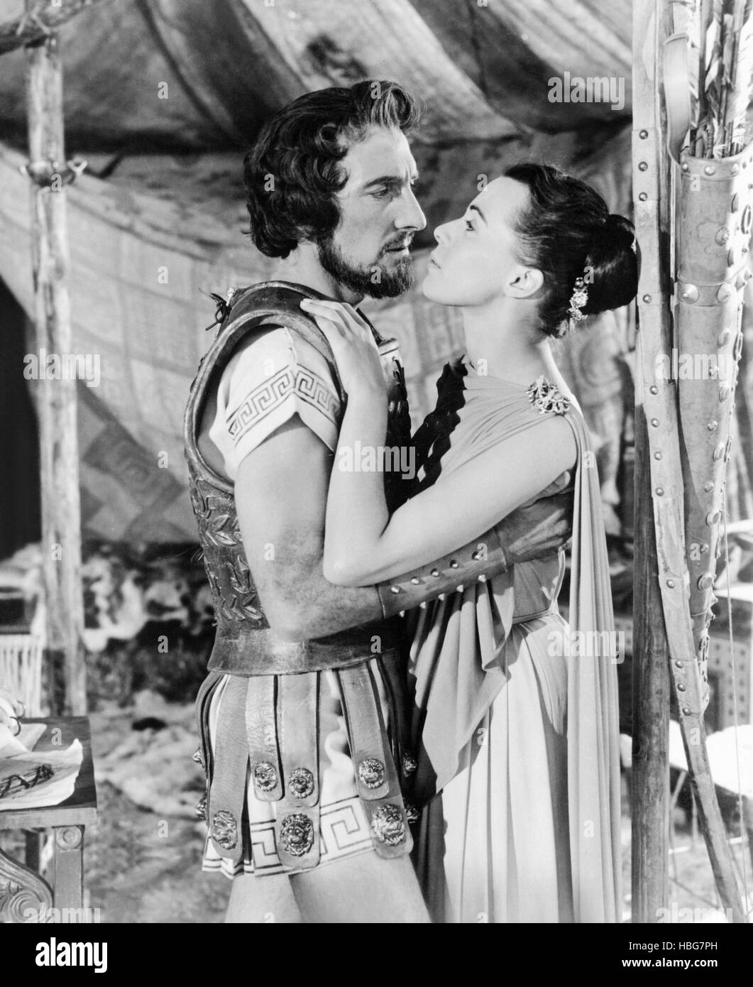 ALEXANDER THE GREAT, from left: Peter Cushing, Claire Bloom, 1956 Stock ...