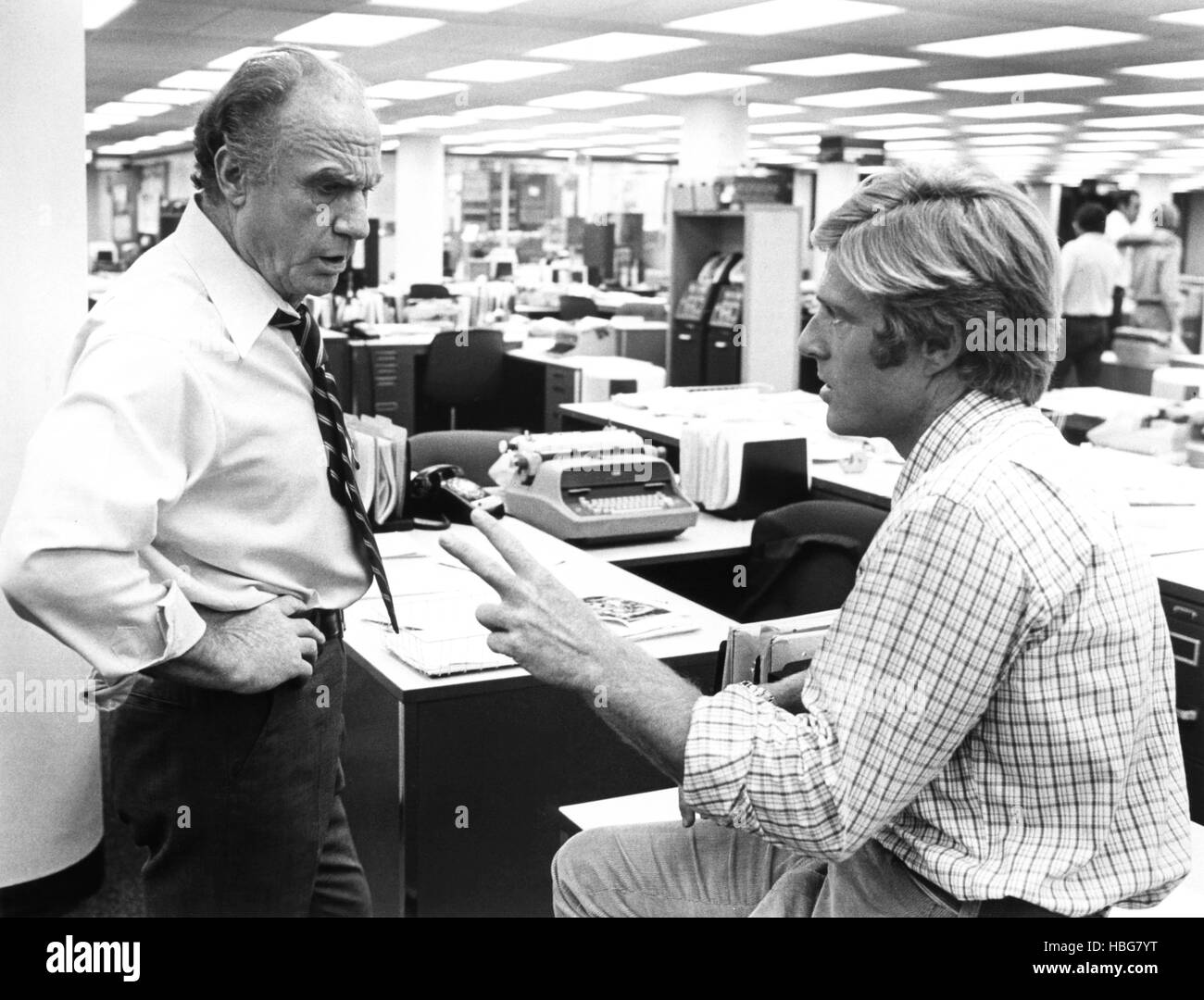 ALL THE PRESIDENT'S MEN, from left: Jack Warden, Robert Redford, 1976 ...
