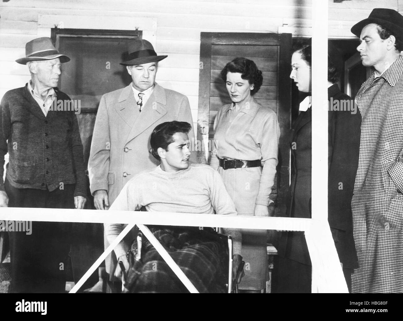 ALL THE KING'S MEN, John Derek (seated), standing from left: H.C ...