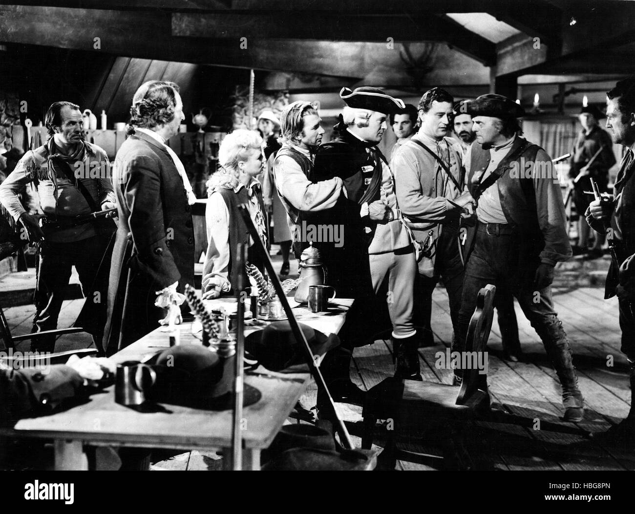 ALLEGHENY UPRISING, Claire Trevor, George Sanders, John Wayne and the ...