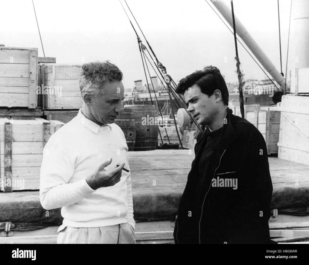 AMERICA AMERICA, director Elia Kazan, Stathis Giallelis on set, 1963 ...