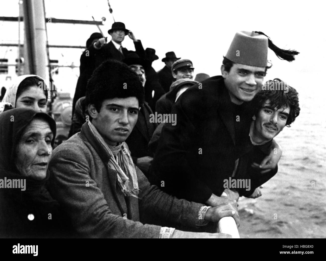 AMERICA AMERICA, (2nd from R), Stathis Giallelis, Gregory Rozakis, 1963 ...