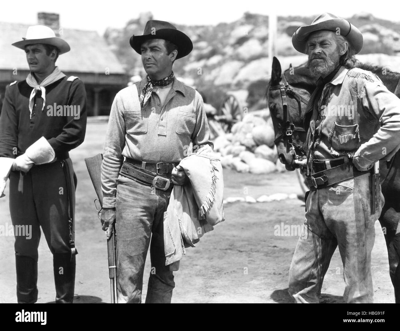 AMBUSH, Don Taylor, Robert Taylor, John McIntire, 1950 Stock Photo - Alamy