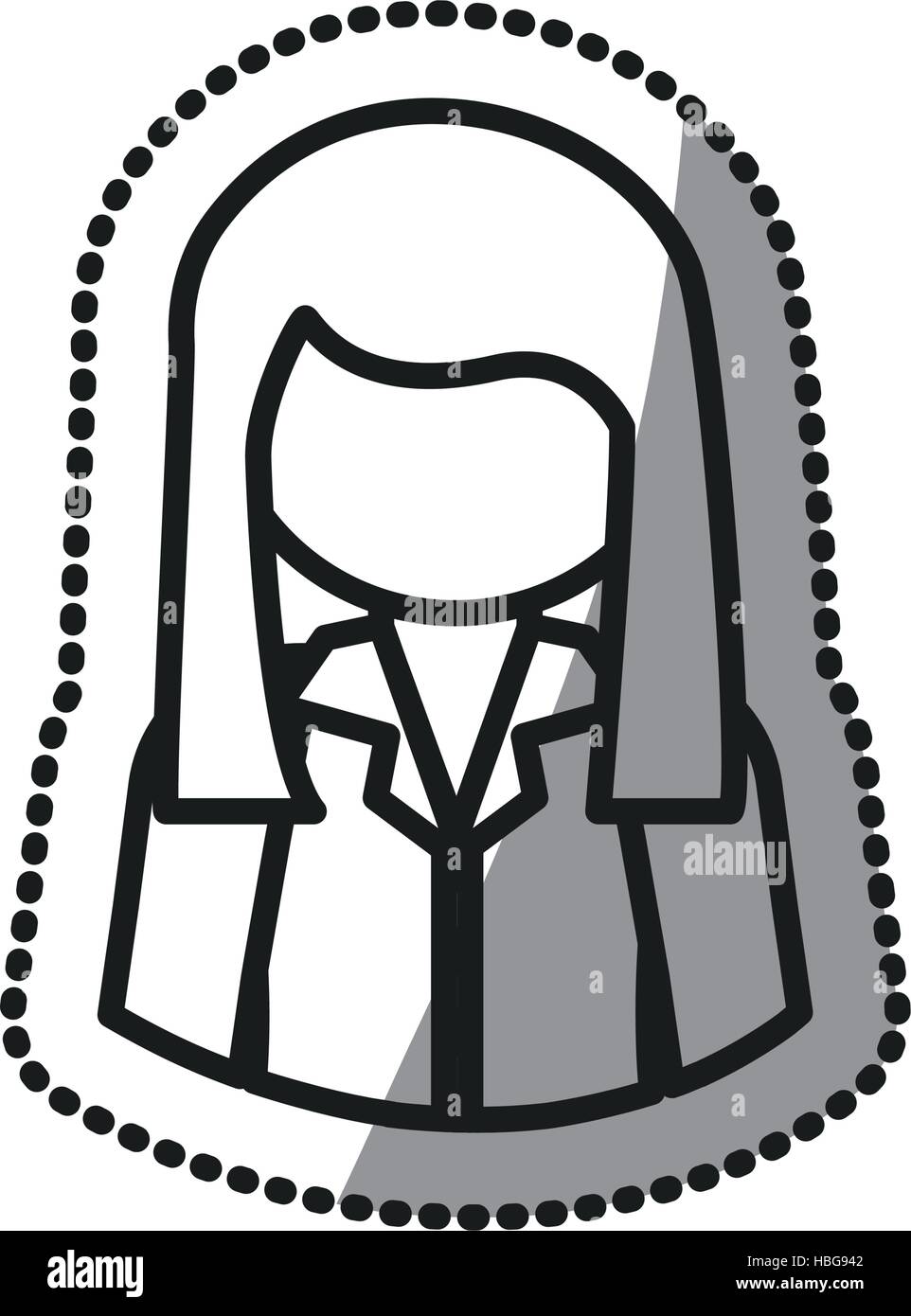 Woman icon. Girl female avatar person people and human theme. Isolated ...