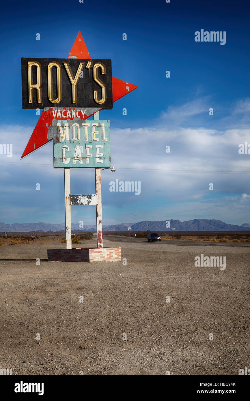 roy's motel sign Stock Photo - Alamy
