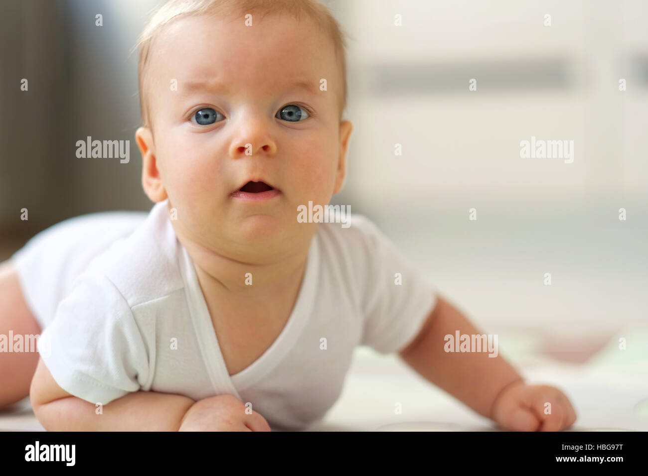 Four months old baby Stock Photo - Alamy