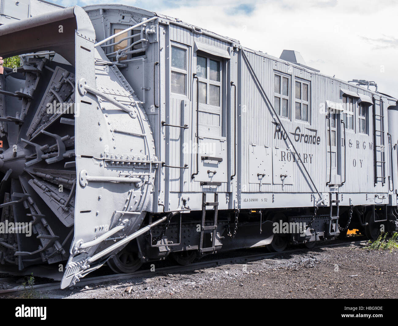 Rotary snow plow, Cumbres & Toltec Scenic Railroad, Chama, New Mexico ...