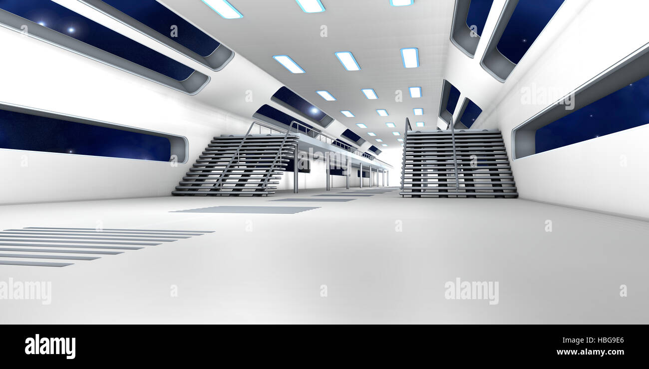 Space station Interior Stock Photo - Alamy