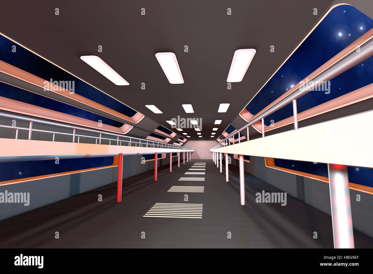 Space station Interior Stock Photo - Alamy