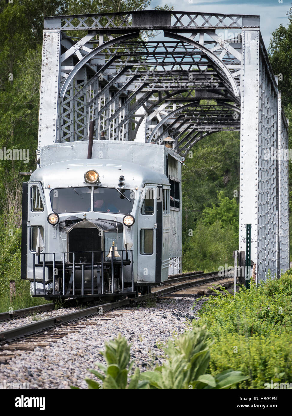 Galloping Goose #5 on Cumbres & Toltec Scenic Railroad tracks between ...