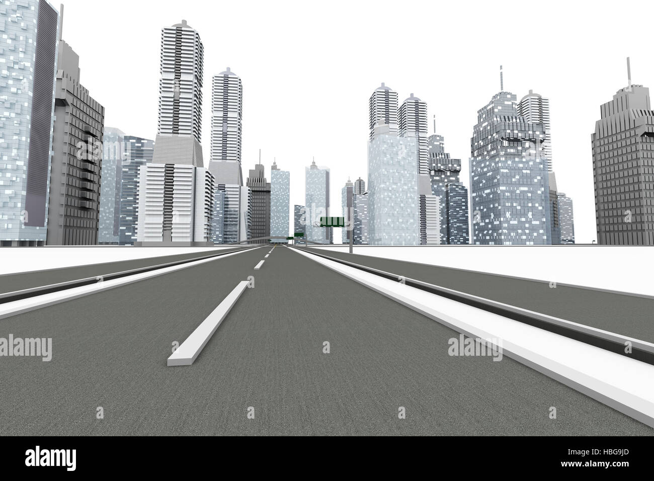 Road to the City Stock Photo - Alamy