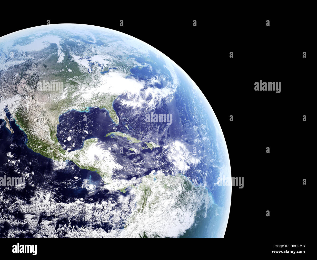 Earth - Isolated on Black Stock Photo - Alamy