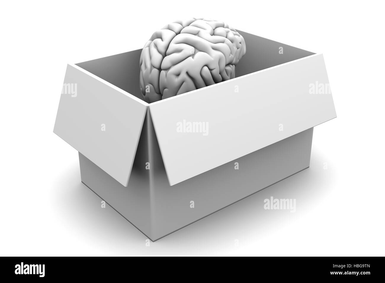 Human brain container Black and White Stock Photos & Images - Alamy