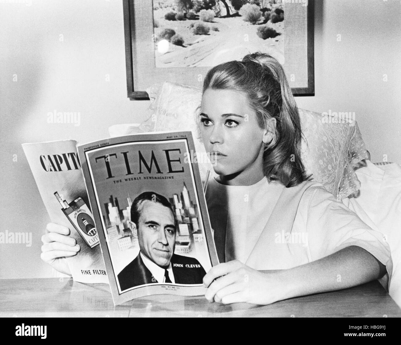 ANY WEDNESDAY, Jason Robards (on magazine), Jane Fonda, 1966 Stock ...