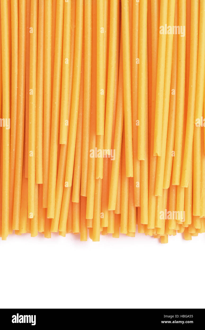 spaghetti bucatini pasta studio isolated Stock Photo - Alamy