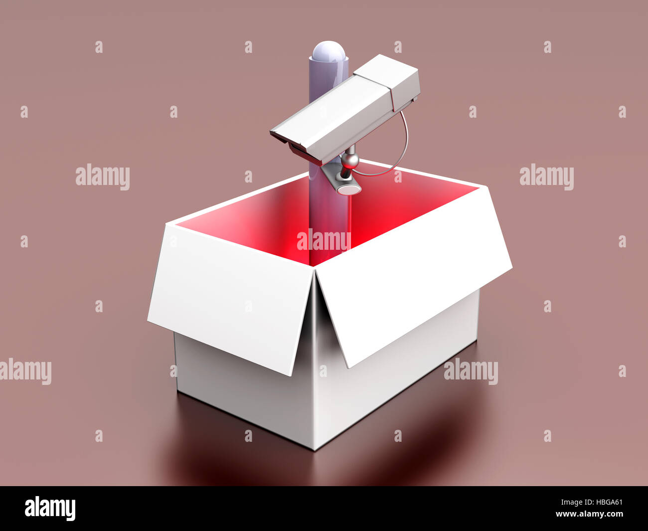 Surveillance out of the Box Stock Photo - Alamy