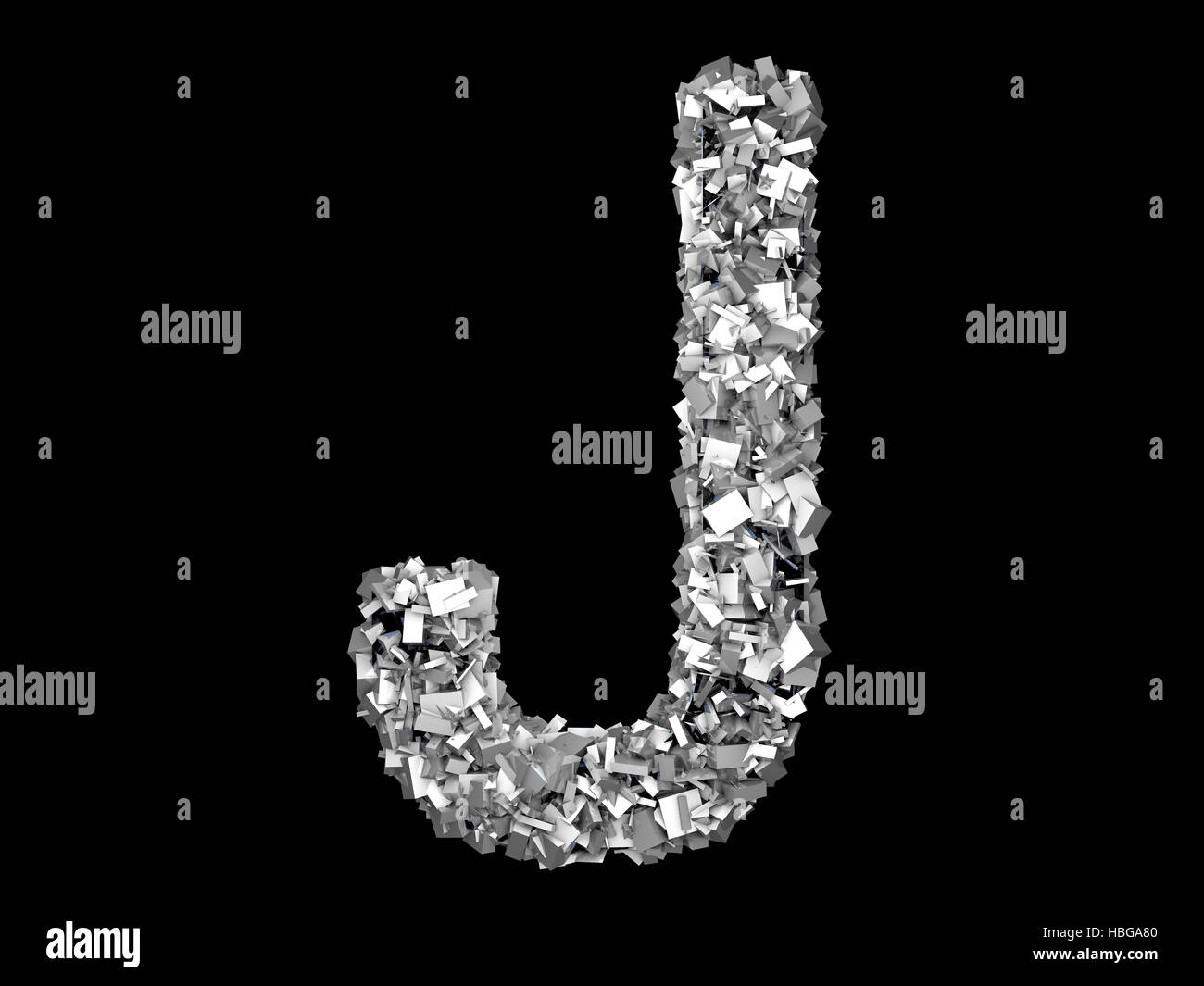 Crystal Letter - J Stock Photo - Alamy