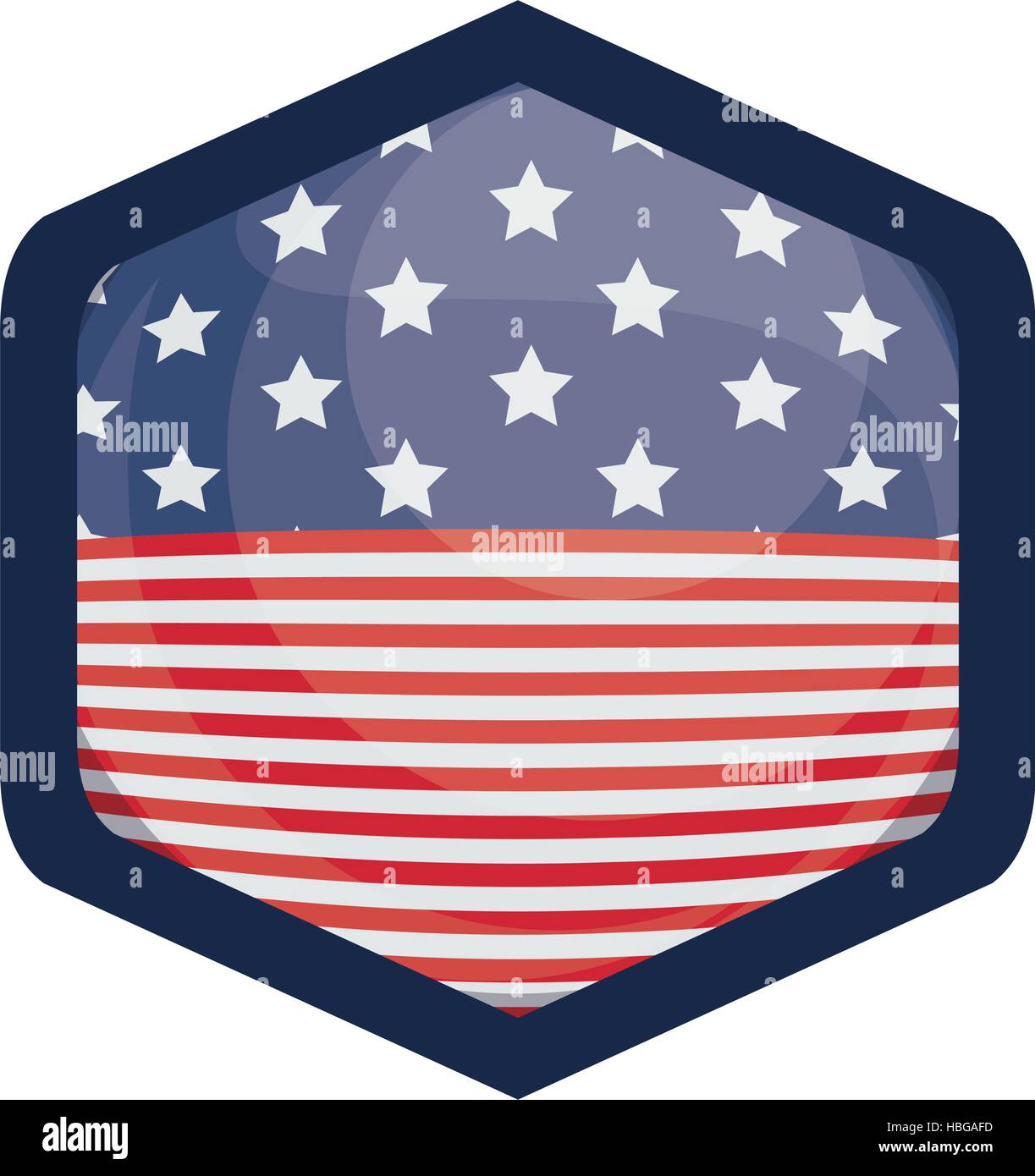 Usa flag inside frame icon. United nation us country and american ...
