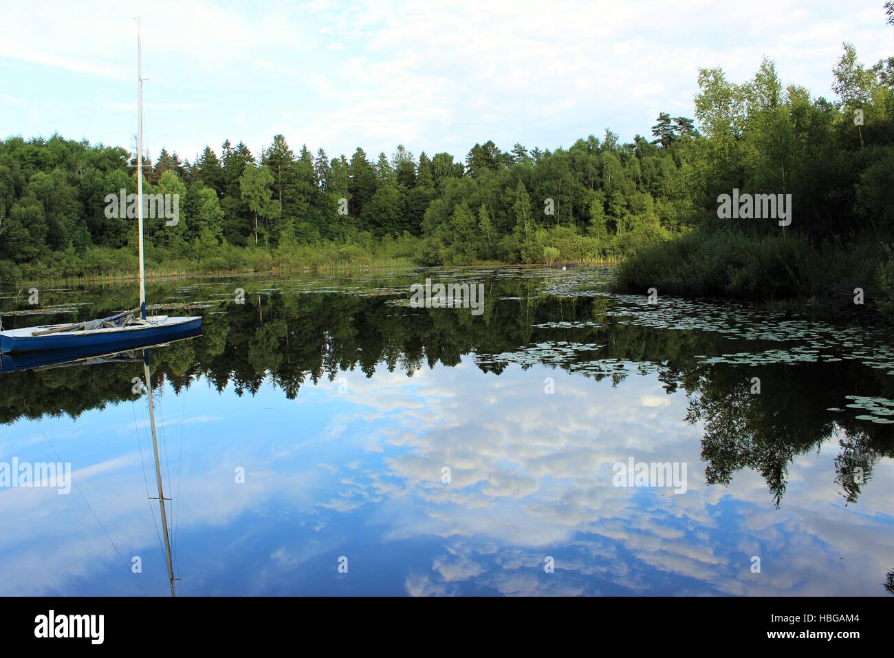Lake scenery in Pomeranian Stock Photo - Alamy
